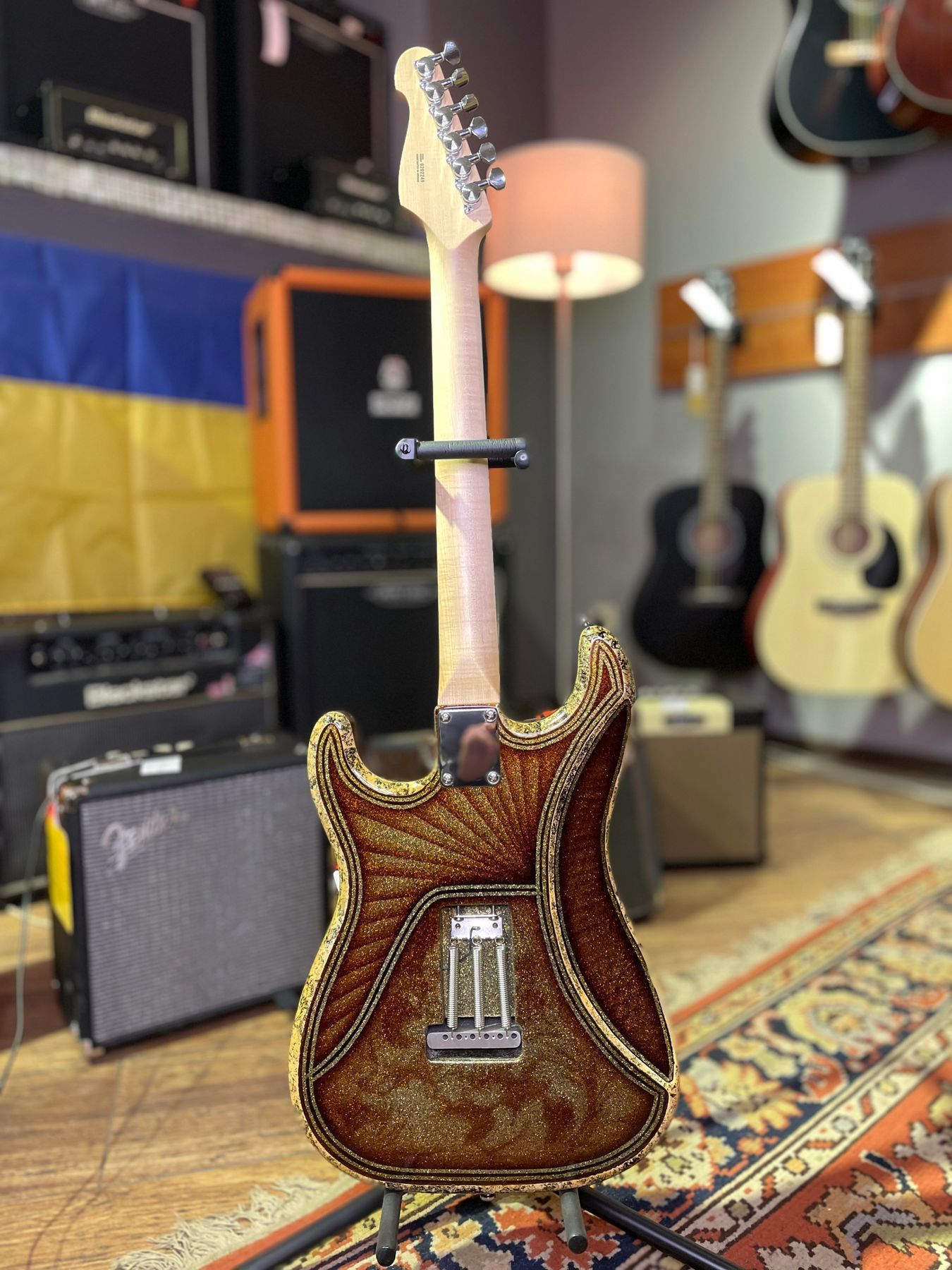 Woodstock Custom Strat Golden Dragon